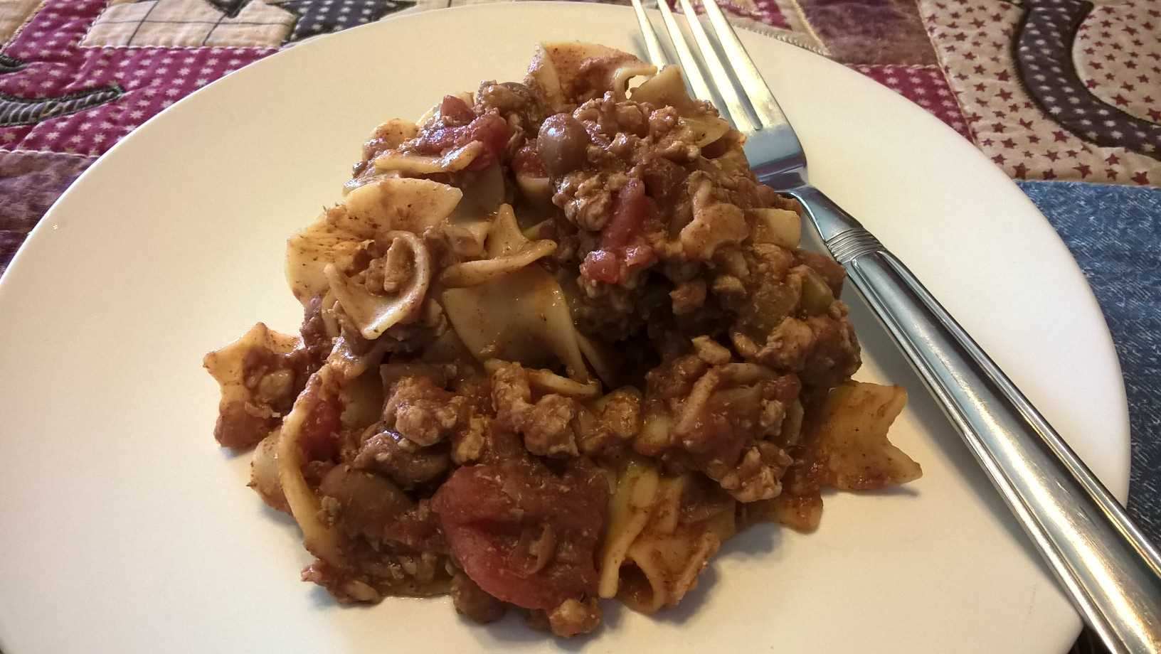 Chili Chicken Noodle Skillet | Anita's Tried & Heart Healthy Recipes